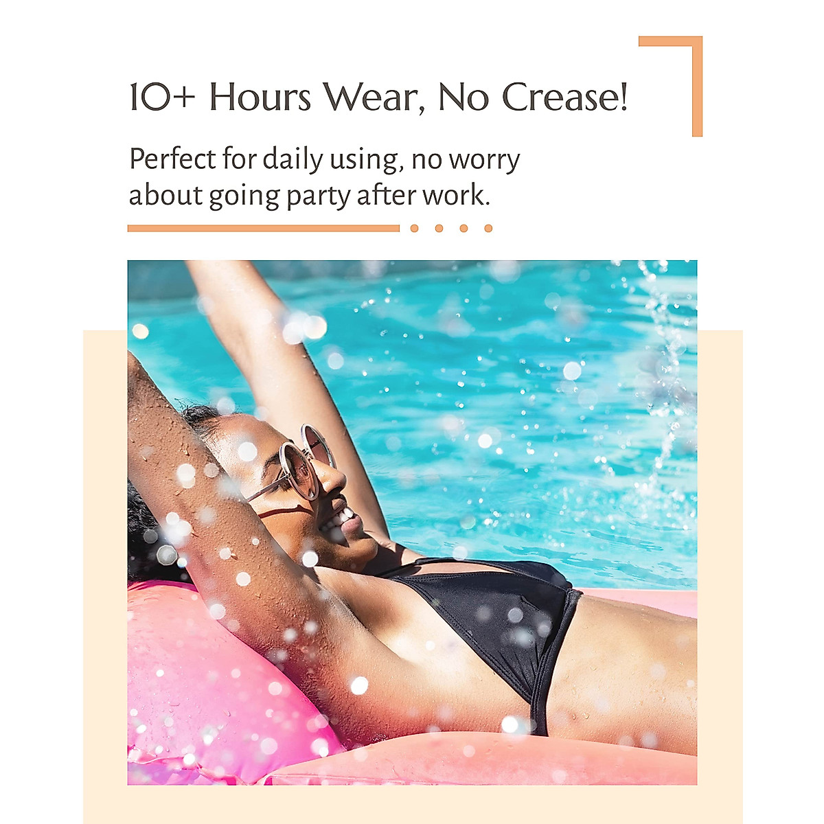 TSUVIMI 2-in-1 Shimmer Eyeshadow Stick (Sky Blue and Marine Blue) High-Pigment Cream-to-Powder Formula for Long-Lasting, Crease-Free Wear, Water and Oil-Resistant, and Effortless Blending