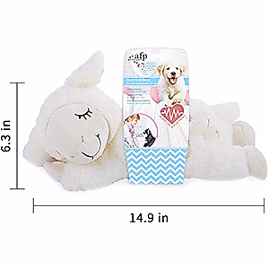 ALL FOR PAWS Heartbeat Dog Toy,Dog Anxiety Relief,Sheep Stuffed Dog Toys,Pet Toys,Dog Training & Behavior Aids,Dog Plush Toy