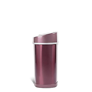 Nine Stars DZT-15-9BURG Trash Can, Small, Burgundy
