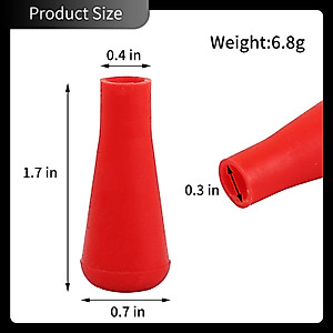 FENJANER Archery Soft Rubber Arrowheads Practice Safety Arrow Tips Hunting Game（Pack of 12） (Red)