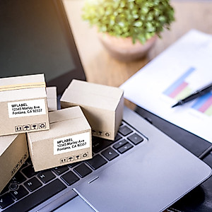 MFLABEL Address Labels, 1" x2-5/8 Mailing Labels, 30-UP White Shipping Labels for Inkjet or Laser Printer, 750 Sticker Labels (25 Sheets), 30 Labels per Sheet