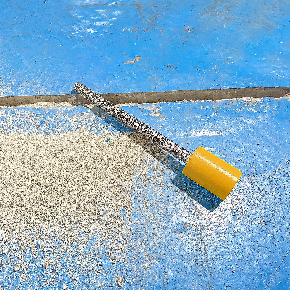 GYTYCATAH Diamond Mortar Raking Bits 5/16" x 4" for Old Mortar Brick Concrete Stone Removal, Diamond Mortar Router, 5/8"-11 Threads (Yellow)