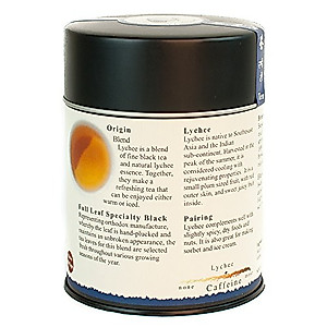 The Tao of Tea, Lychee Black Tea, Loose Leaf, 4.0 Ounce Tins