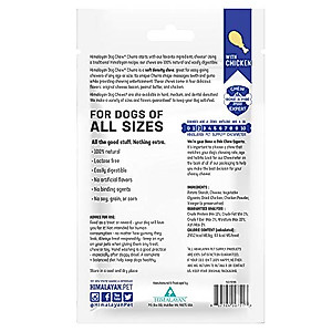 Himalayan Dog Chew Churro Yak Cheese Dog Chews, 100% Natural, Long Lasting, Gluten Free, Healthy & Safe Dog Treats, Lactose & Grain Free, Protein Rich, For All Breeds, Soft, Real Chicken Flavor, 4 oz