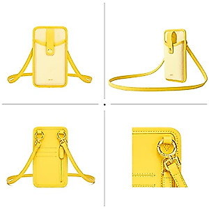JW PEI Women's Aylin Canvas Cell Phone Crossbody Bag (Yellow)