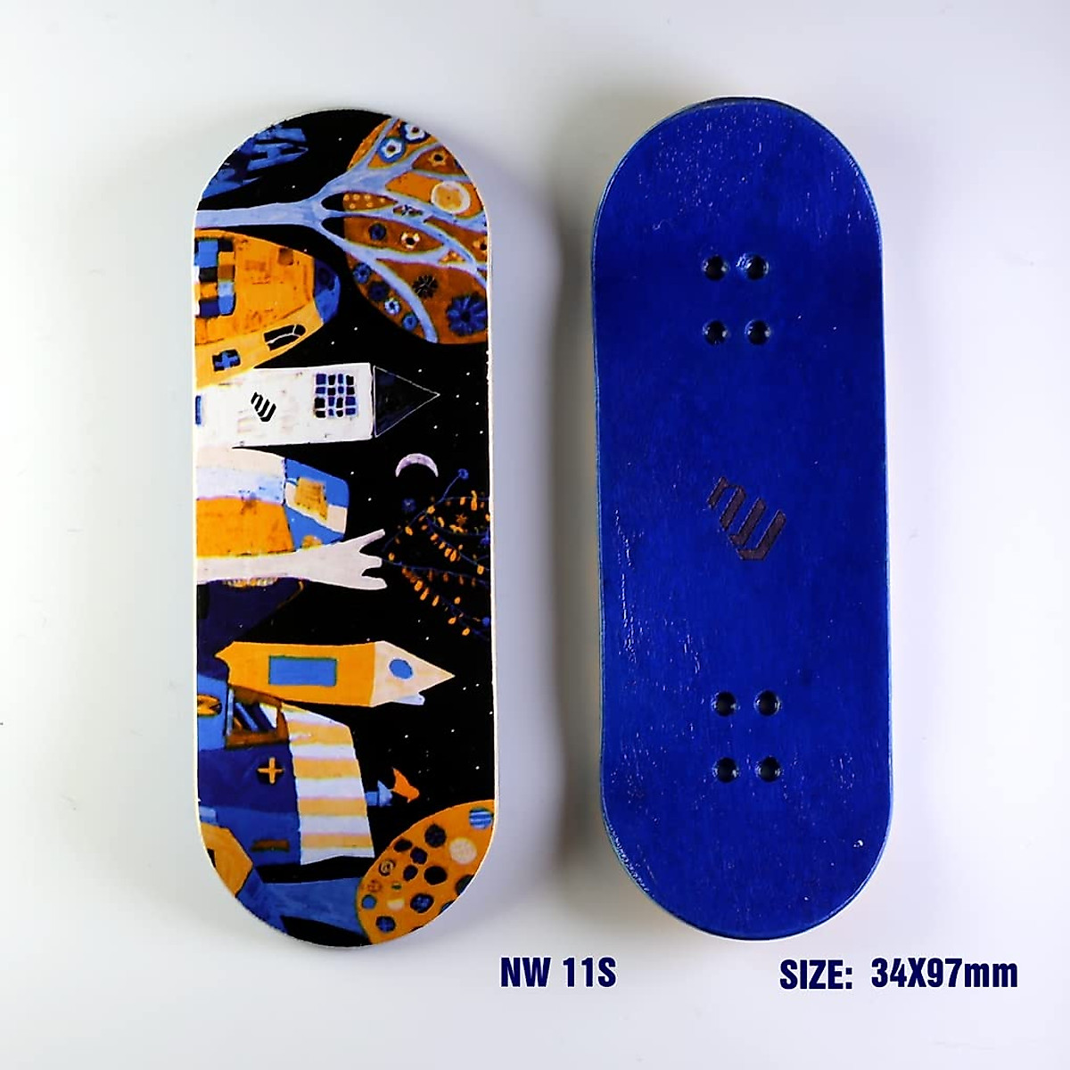 Christmas packaging NOAHWOOD 8s Fingerboard Complete (NW8s 360flip 97x34mm Handmade Maple Wooden Deck + NW ii Prince Trucks 34mm + NWiii Logo Wheels Christmas Eve II