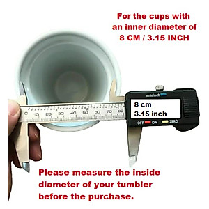 MIE Replacement Lid for Coffee Mug & Tea Cup - Competible With Starbucks Ceramic Travel Mug 10oz / 12oz / 16oz, Slide Lid,Tumbler Lid, Mug Lid, Cup Lid