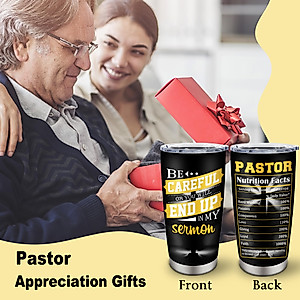 Pastor Appreciation Gifts, Pastor Gifts for Men Tumbler, Deacon Ordination Gifts, Unique Pastor Gifts, Gifts for Pastor Men Woman, Pastor Anniversary Retirement Gifts 20oz Coffee Cup 1pc