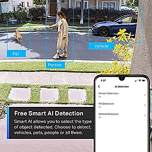 TP-Link ColorPro Wi-Fi Outdoor Camera | Plug-in | Daylight Clarity at Night | 2K QHD | Person/Pet/Vehicle Detection | Local/Cloud Storage | 127° FOV | Built-in Siren | Works w/Alexa & Google Home