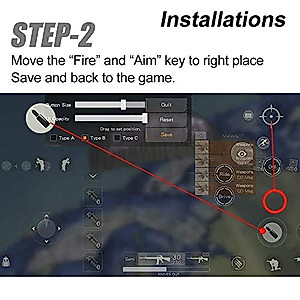 Generic PUBG Fire Button Mobile Controller, Metal Game Triggers, Sensitive Shoot Aim Buttons L1 R1 Trigger Controller for All Android and iOS Phones - Metal