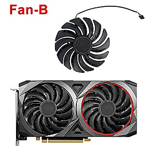inRobert 95mm PLD10010S12HH RTX3060 RTX3070 GPU Fan for MSI RTX 3070 3060 Ti Ventus 2X Graphics Card Cooling Fan (Fan-B)