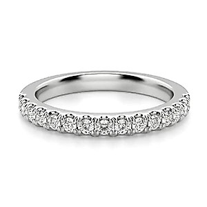 Love Band 2.5 MM Moissanite Matching Comfort Fit Band Colorless Moissanite Engagement Ring Wedding Band Silver Solitaire Vintage Antique Anniversary Diamond Moissanite Rings Prong Set Band (11)