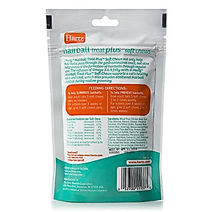 Hartz Hairball Remedy Plus Chicken Flavored Soft Chews for Cats and Kittens