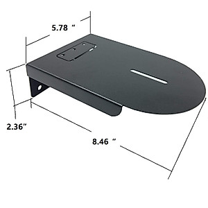 Jingchengmei Portable Electronic Device Mount, Black, Wall Mount Bracket, Compatible with PTZ Cameras, Loading Weight Capacity: 8 Pounds