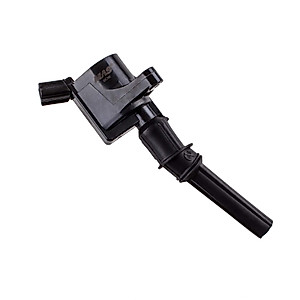 MAS Set of 10 Ignition Coils Pack DG508+Motorcraft Spark Plugs SP479 Compatible with Ford E350 E450 F250 F350 F450 F550 Econoline Super Duty F53 6.8L V10 DG457 DG472 DG491 3W7Z-12029-AA