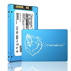 Somnambulist Laptop/Desktop SSD 2.5" SATA3 120gb 240gb 60gb SSD Solid State (Blue Bear-120GB)