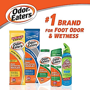 Odor-Eaters Ultra Durable, Heavy Duty Cushioning Insoles, 1 pair (Pack of 4)