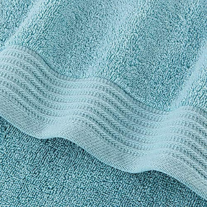 VANZAVANZU Hand Towels for Bathroom, 6 Pack Premium Hand Towels Set, 16×28 Inches Ultra Soft Cotton Highly Absorbent Bathroom Hand Towels Bath Towels (Turquoise)