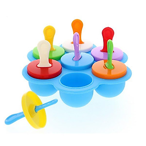 Hawaiian Pops kit snow cone syrups in a kids snacks variety pack - 3 flavor syrups (Cola, Blue Raspberry and Wild Cherry). Includes mold to make your own ice pops at home