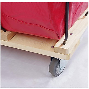 HIGOOD Basket Trucks,Service Carts Red 16 Bushel Knock Down Truck,Carts, 20.0 cu. ft, 600 lb, 40" L X 28" W X 35.5" H Capacity