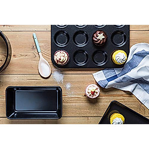 Tala Performance, Yorkshire Pudding Tin, Professional Gauge Carbon Steel with Whitford Eclipse Non-Stick Coating, Roasting and Cooking