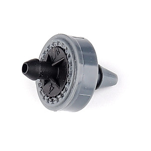 Lxcom Lighting 1 Gallon Drip Emitters Pressure Compensating Irrigation Drippers Steady Flow Drippers Irrigation Emitters for Home Agricultural Garden Lawn,50 Pack(Gray)