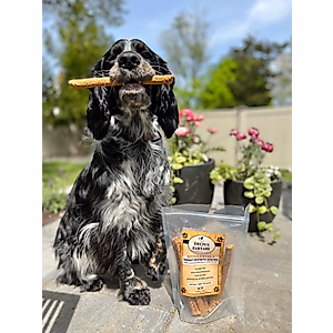 BRUTUS & BARNABY USA Sweet Potato Dog Treats - Grain Free, Pumpkin Bacon Crunchy Sticks - Great Tasting, Promotes Positive Dog Gut Health with Natural Anti-Diarrhea Properties, No Preservatives Added