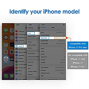 JETech Privacy Screen Protector for iPhone 12 Pro Max 6.7-Inch, Anti Spy Tempered Glass Film, 2-Pack