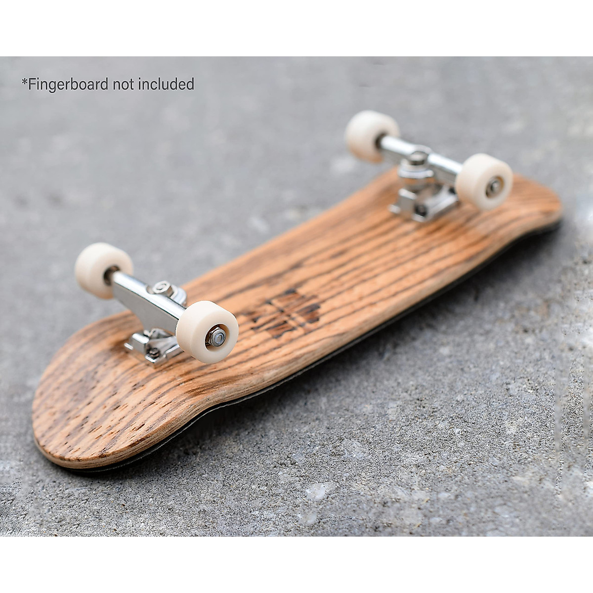 Teak Tuning Apex 61D Urethane Fingerboard Wheels - New Street Shape, 7.7mm Diameter - Ultra Spin Bearings - Made in The USA - Cream Colorway