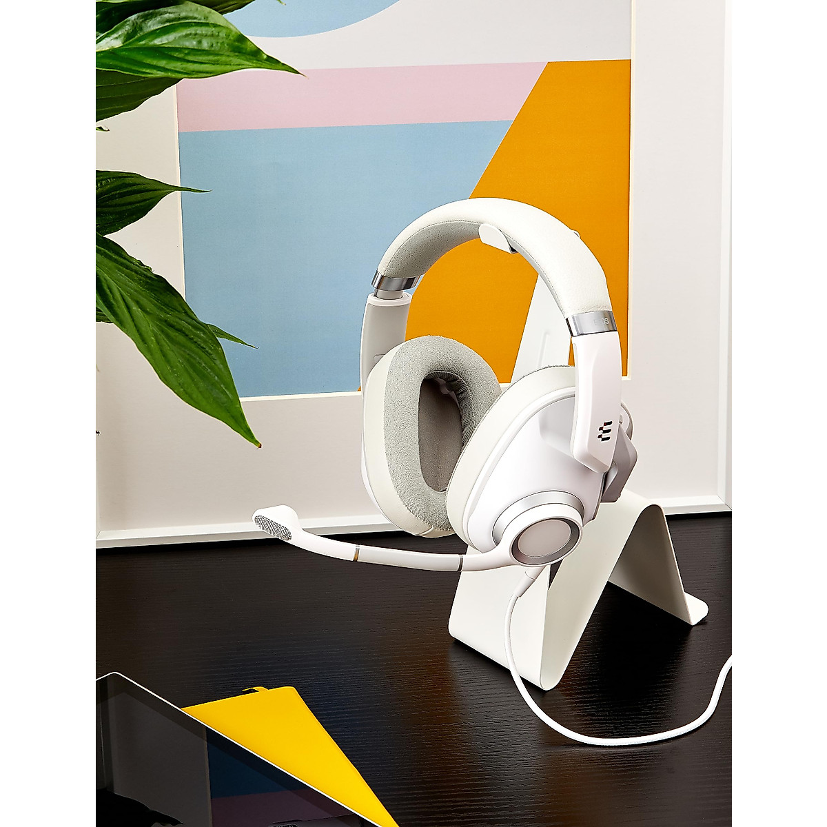 EPOS Gaming H6Pro - Closed Acoustic Gaming Headset with Mic - Over-Ear Headset – Lightweight - Lift-to-Mute - Xbox Headset - PS4 Headset - PS5 Headset - PC/Windows Headset - Gaming Accessories -White