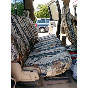 Durafit Seat Covers | FD77 XD3-C | 2002-2007 Ford F250-F550 Front/Back Car Seat Cover in XD3 Camo Endura Fabric | Front 40/20/40 High Back | Rear is Solid Bench | Not for 60/40 Double Cab only