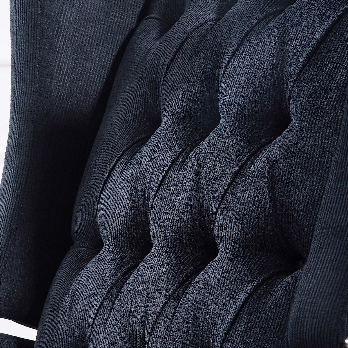 Black Fabric Recliner Chair for Adults Accent Wingback Chair Mid-Century Modern Recliner Tufted Chairs Living Room Armchair for Bedrooms Reading Recliner 27" Wide