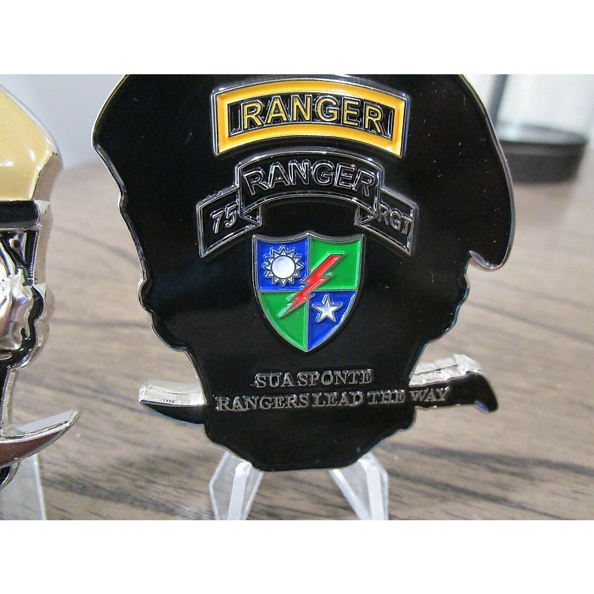 Oneworldtreasures 75th Ranger Regiment Army Rangers Lead The Way USASOC Beret Skull Challenge Coin