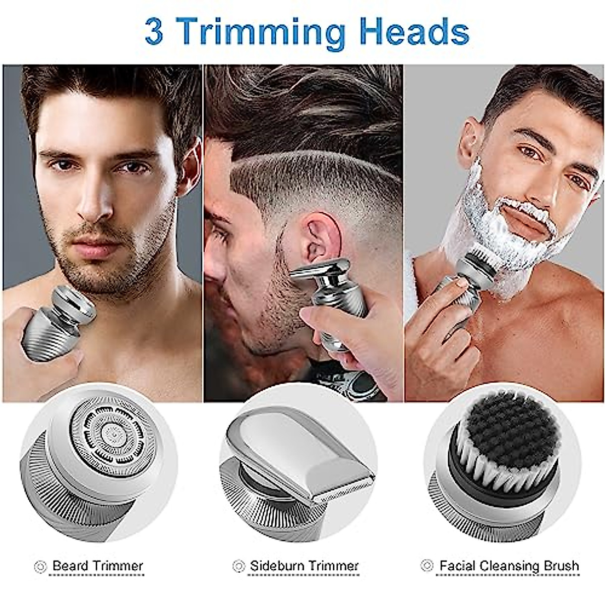 Ufree Mini Shaver Travel Razor, Pocket Portable Electric Shaves for Men Face, Mini Electric Razor for Men, IPX7 Waterproof Rotary Shaver Razor, Beard Trimmer for Men, Mens Grooming Kit, Gifts for Men