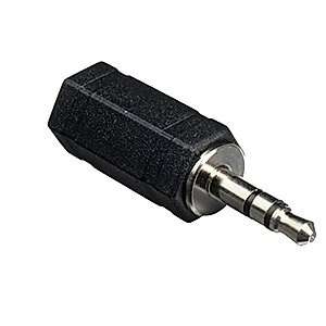 PULABO Simple and Sophisticated Design2.5mm Male to 3.5mm Female Headphone dapter Converts Your 3.5mm Earphone Jack into 2.5mm Earphone Jack Black