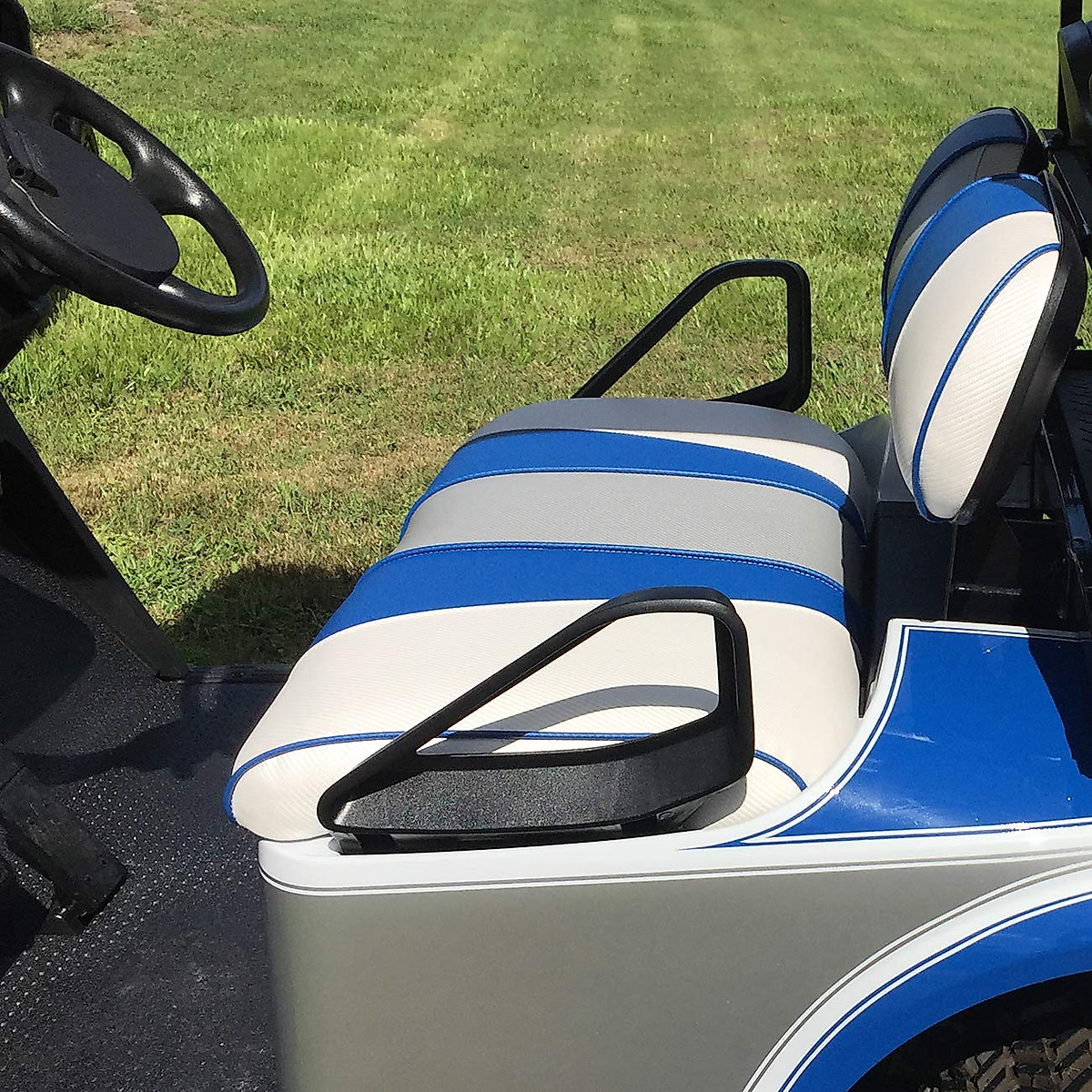 10L0L Golf Cart Arm Rest Hip Restraint for EZGO TXT 1994-up, Driver and Passenger Side, OEM# 71701-G01 71702-G01, Left + Right 1 Pair