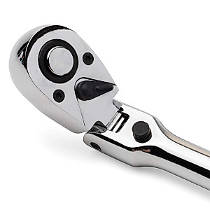 Eastwood 1/2" Drive Extra Long Flex Head Ratchet with Drop Forged Steel Handle Tool 72 Teeth Gears Chromoly Steel Gears