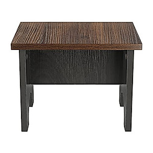 Ouya Wooden Step Stools for Kids and Adults Capacity 500Lbs Kitchen Bathroom Footstool Utility One Step Stool with Black Oak OYHX OYHX