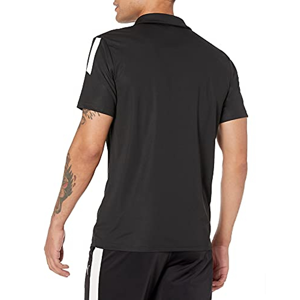 PUMA mens Teamliga Sideline Polo Shirt, Black/White, Medium US