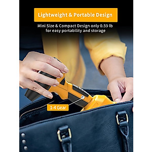 Mini Jet Dry Blower for Dewalt 20V Battery with Brushless Motor Handheld Jet Fan with 4 Gears Adjustable for Garages Sawmill Home Workshop Car Cleaning (No Battery)