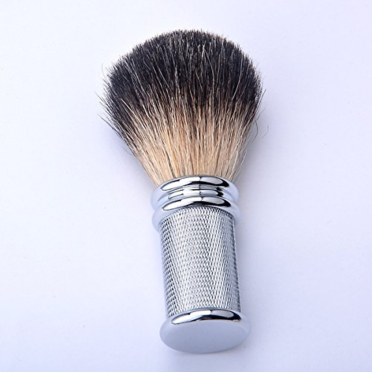 CSB Hand Made Pure Black Badger Hair Shave Brush with Chrome Metal Handle