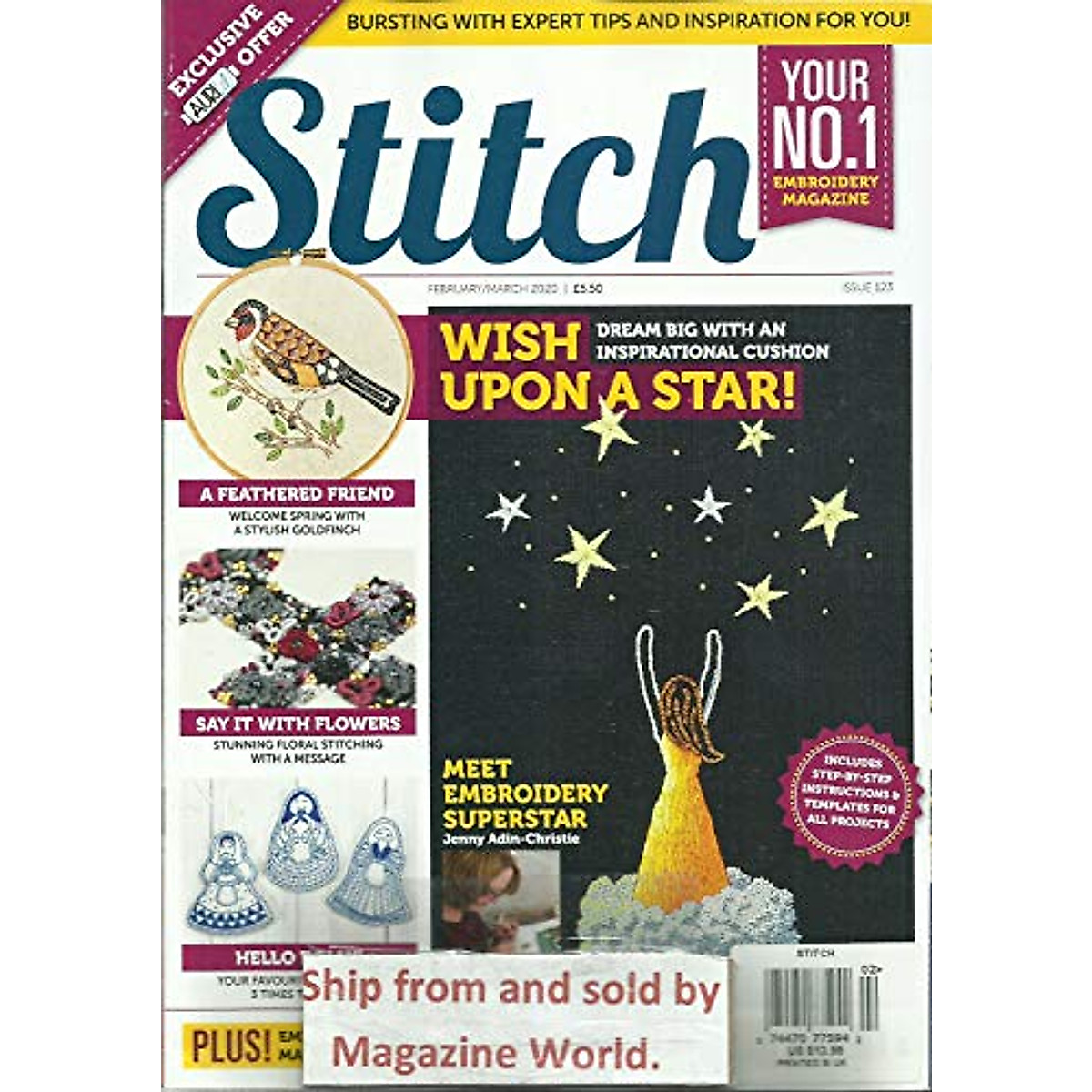 STITCH MAGAZINE FEBRUARY/MARCH, 2020 * ISSUE # 123 (FREE GIFTS NOT INCLUDE