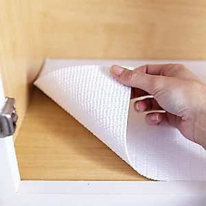 Duck Brand 530336 Smooth Top Easy Liner Non-Adhesive Shelf Liner, 12-Inch x 10-Feet, White