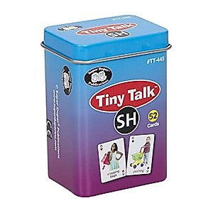 Super Duper Publications | Tiny Talk Articulation and Language SH Sound Photo Flash Cards | Educational Resource for Children