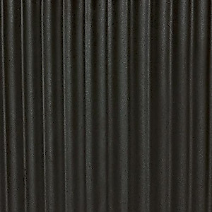 Amazon Basics Fluted Round Ceramic Planter, 8-Inch, Black