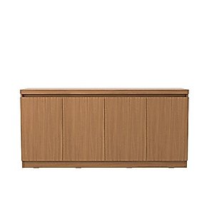 Manhattan Comfort Viennese Collection Gloss Finished Long Buffet Cabinet/Dining Console with 4 Doors, 62.99" Inches, Maple Cream