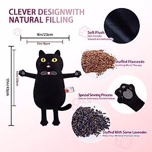 Piyen Microwave Heating Pads for Relieve Cramps Pain,Cute Stuffed Animal Relieve Pain of Period Menstrual Cramp Back Neck Shoulder Muscles Knee Joints Pain, Heating Pad Microwavable Moist Heat Pack