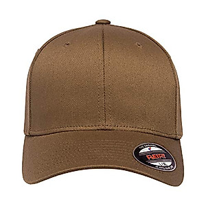 Flexfit Men's Standard Athletic Baseball Fitted Cap, Coyote Brown, Large-X-Large