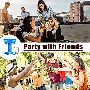 XBrand 6 Shot Glass Dispenser and Holder(Including 6 Glasses),Bar Shot Dispenser,Cocktail Dispenser,Multiple 6 Shot Dispenser For Filling Liquids,Carrier Liquor Dispenser Drinking Tool (Gray)