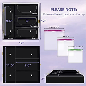 Ziplock Bag Storage Organizer for Kitchen Drawer